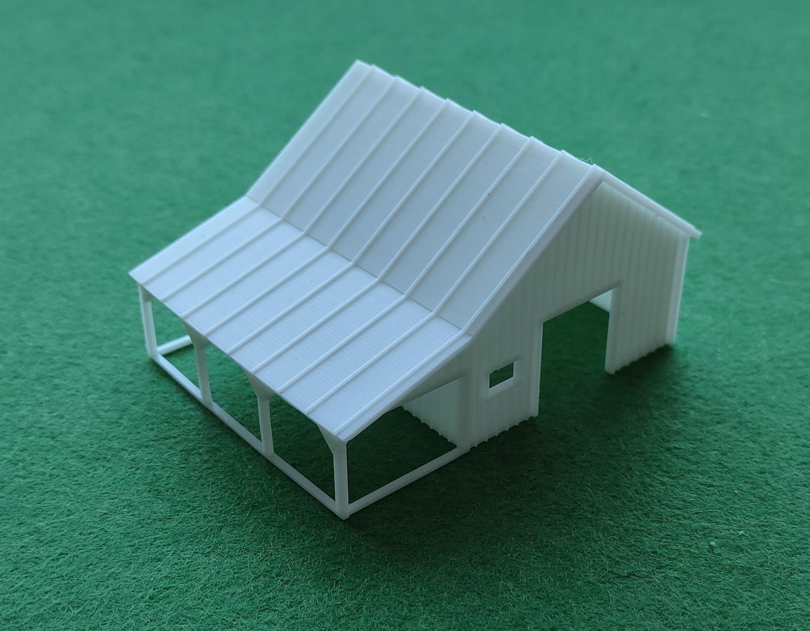 HO / N Scale Small Cattle Barn With Accessories Model Kit for Train ...