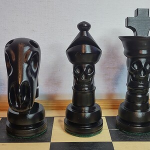 Skull Chess Set Made From Plant-based Polymer Resin - Etsy