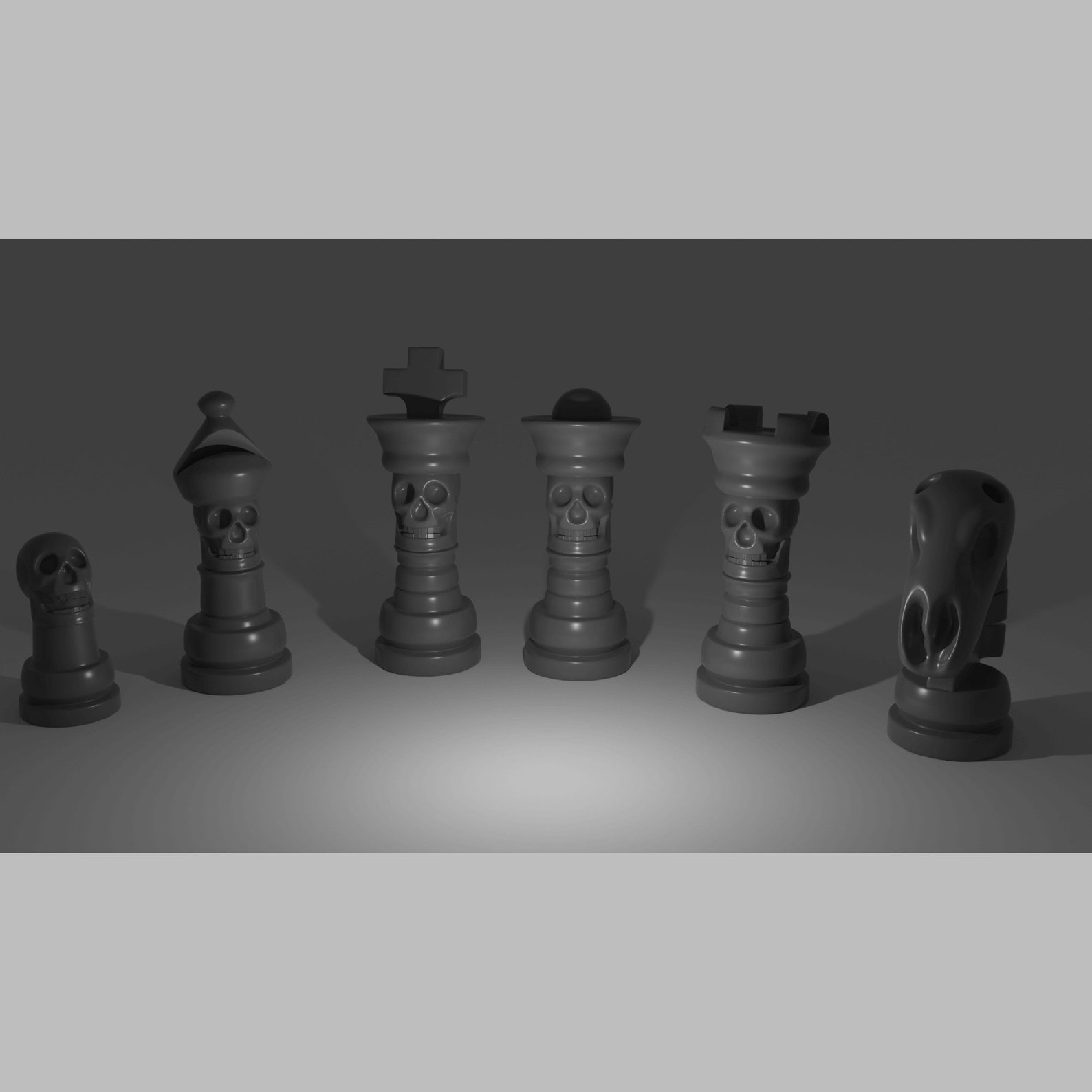 Skull Chess Set Made From Plant-based Polymer Resin - Etsy