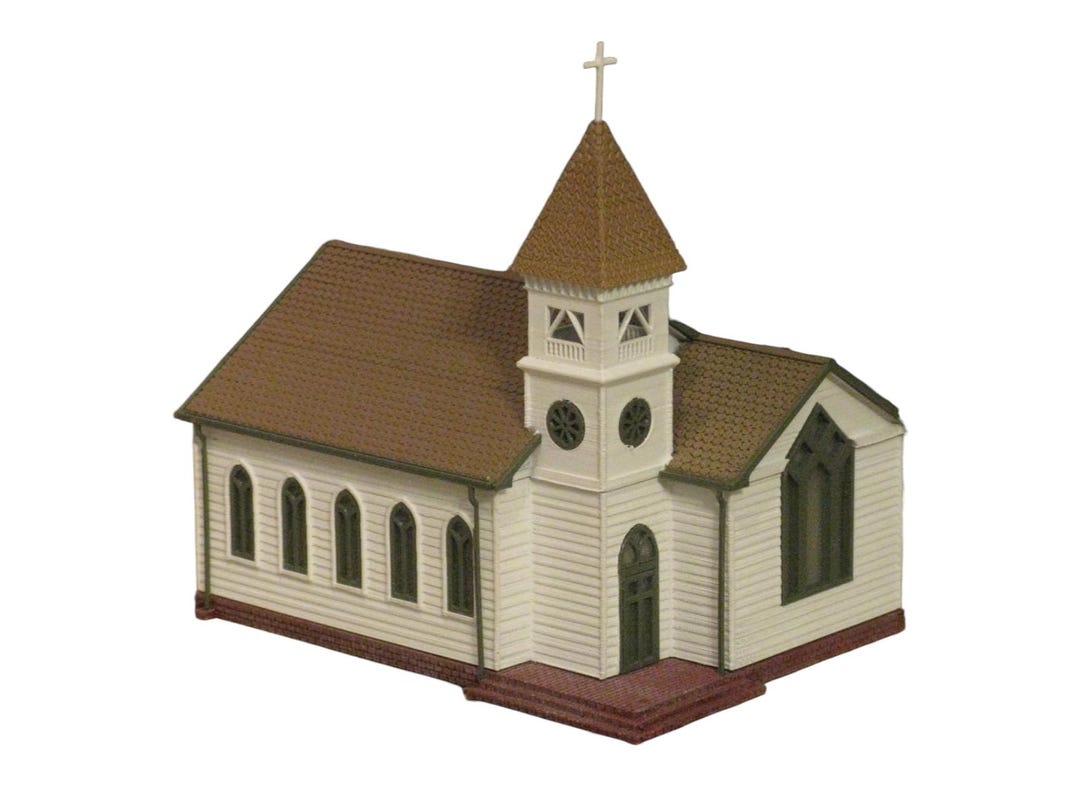 HO / N Scale Church Model Kit for Train Layouts / Dioramas / Sets - Etsy