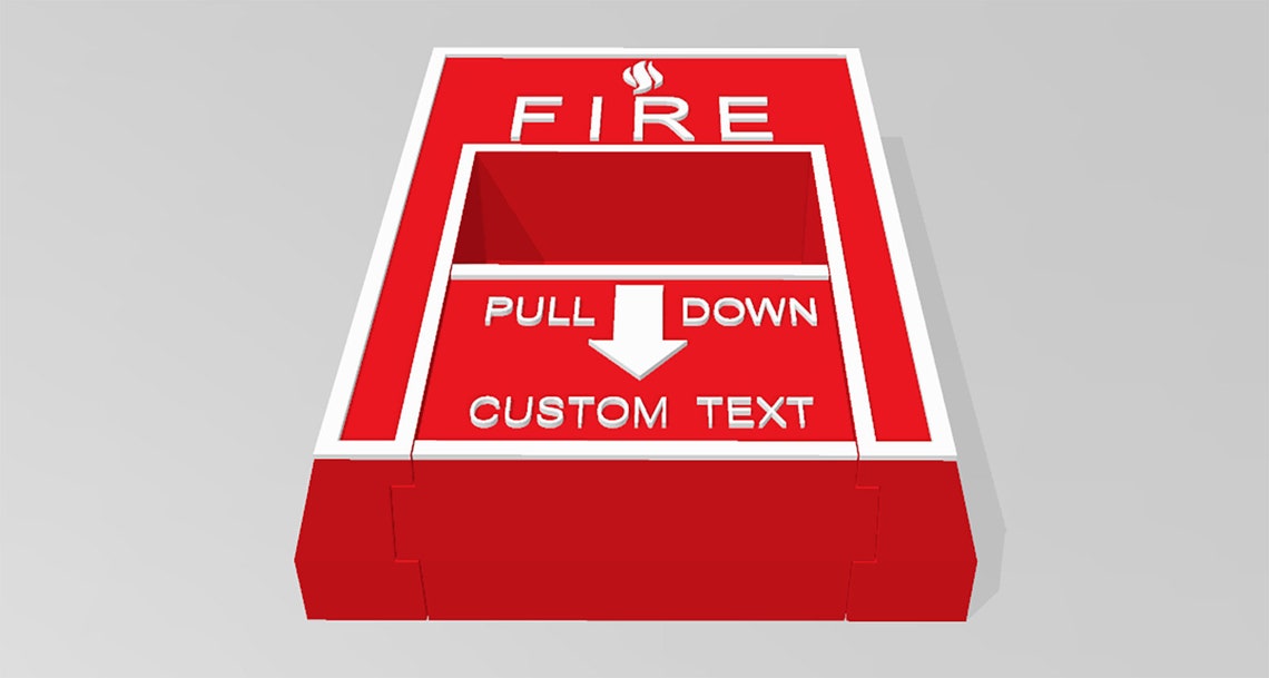 Life Size Realistic Fire Alarm Pull Light Switch Cover can - Etsy