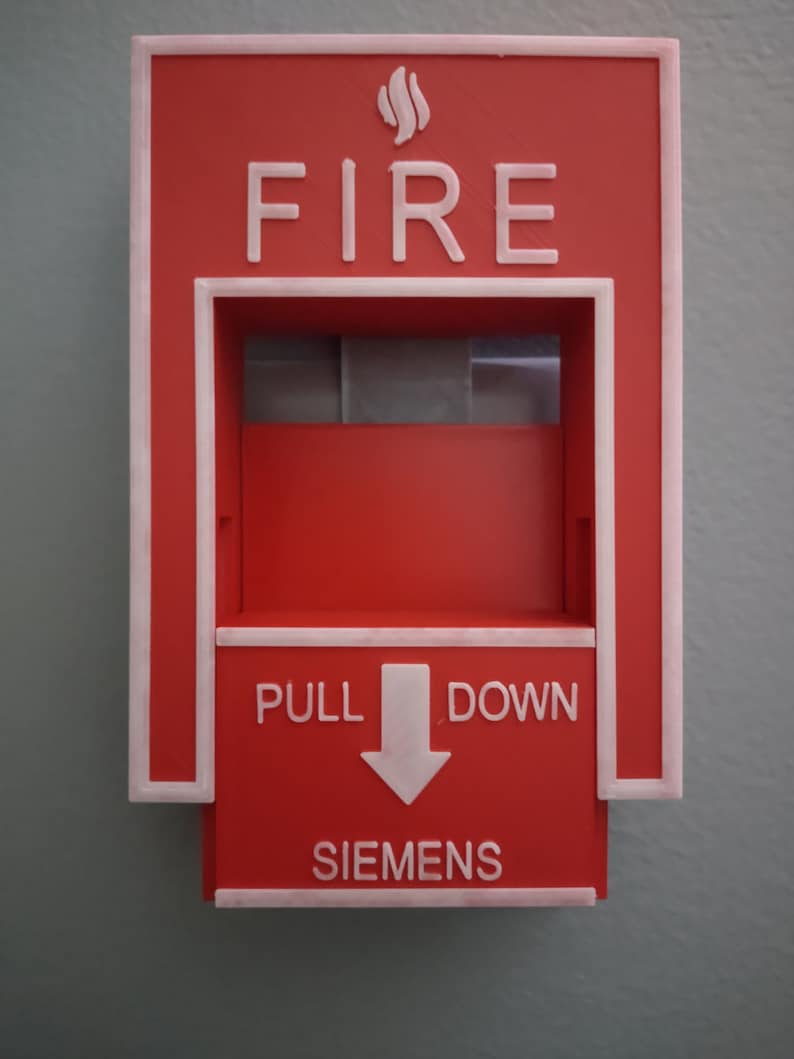 Life Size Realistic Fire Alarm Pull Light Switch Cover | Etsy