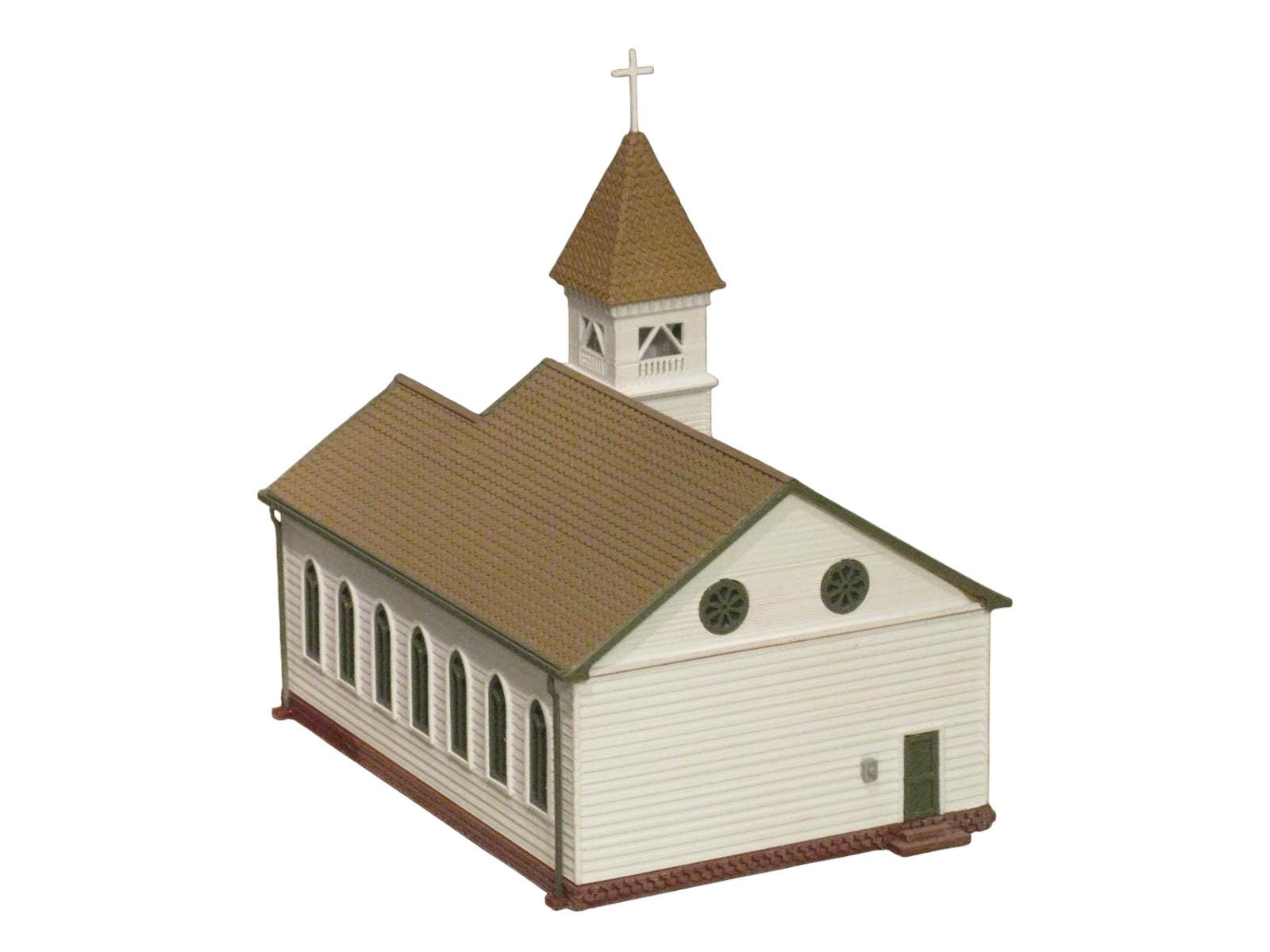 HO / N Scale Church Model Kit for Train Layouts / Dioramas / Sets - Etsy