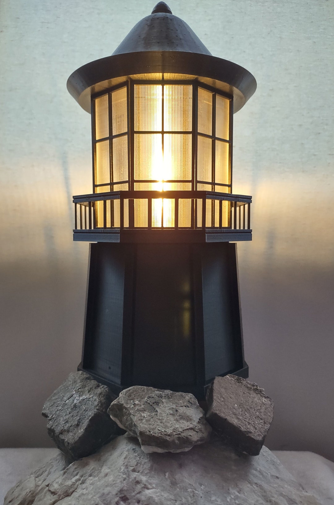 Mystical Lighthouse Desk/table Lamp (with Secret Storage) - Etsy
