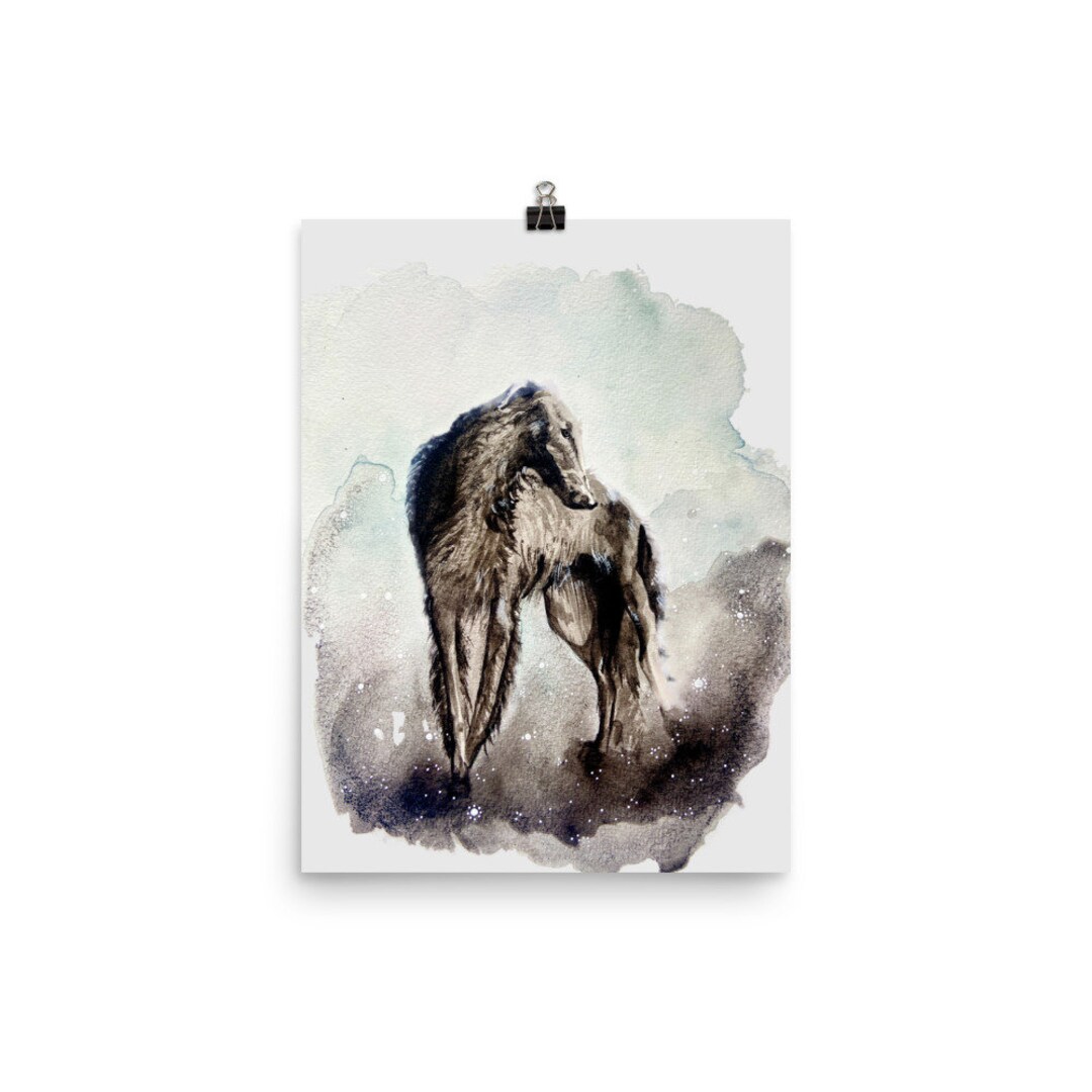 Night Hound Art Print - Etsy