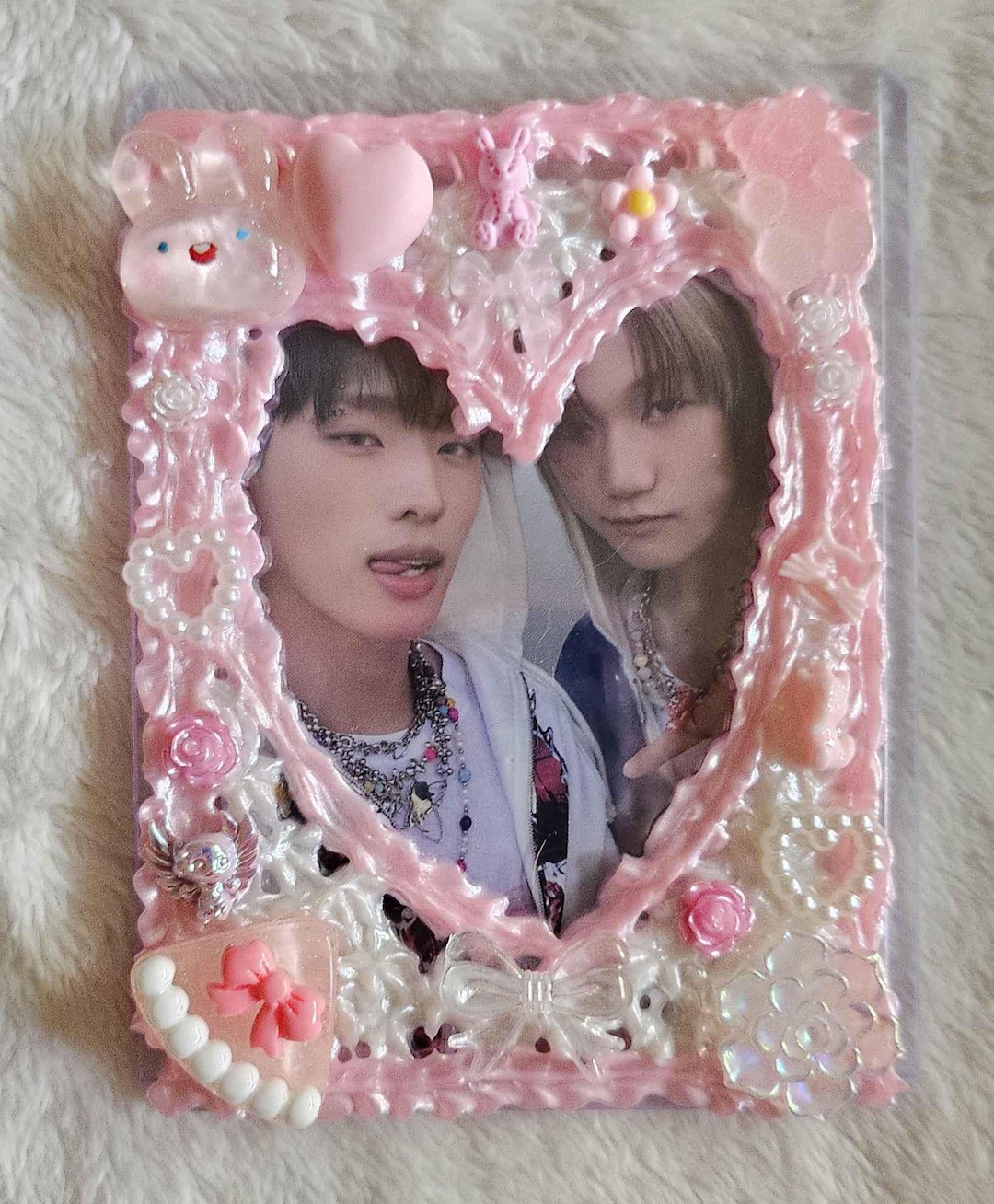 CUTE KPOP Heart Decorated Toploader - Etsy