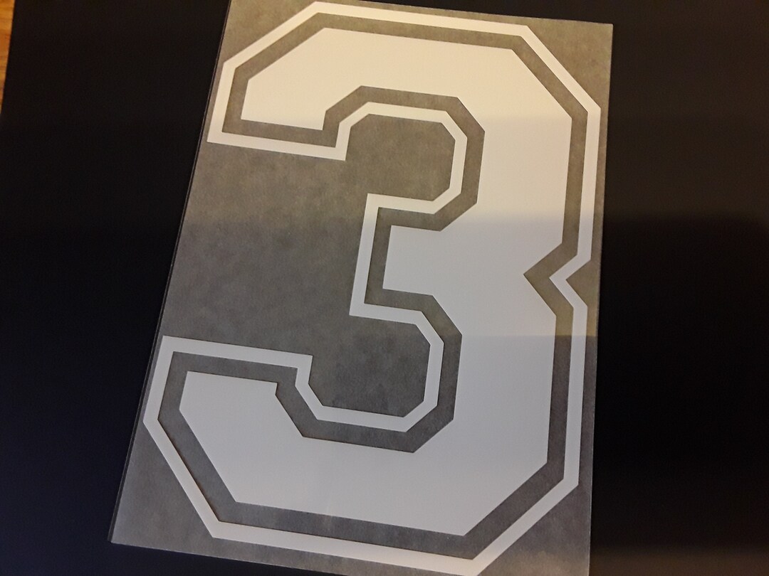 Iron on Number Applique, Sports Jersey Number Heat Transfer Patch, Iron ...