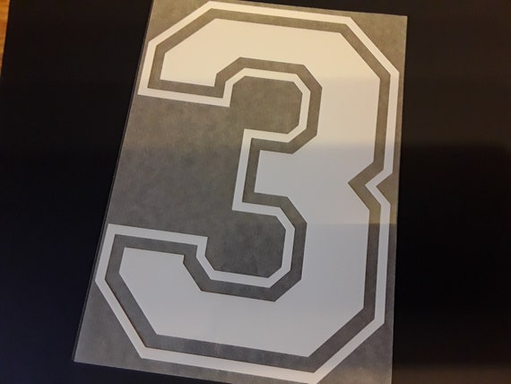 Iron on Number Applique Sports Jersey Number Heat Transfer - Etsy