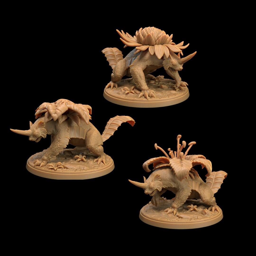 Bloom Badger - Fae Petal Courts - - Dragon Trappers Lodge - 3d Printed ...