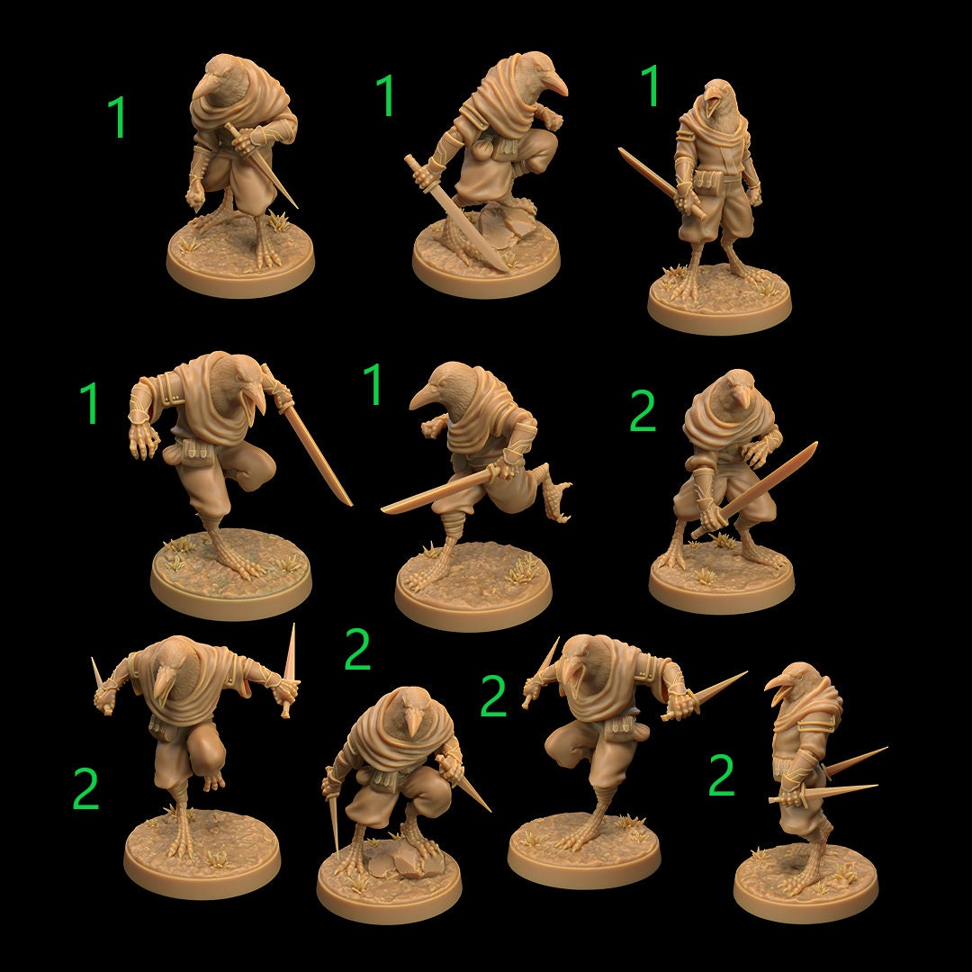 Ravenfolk (kenku) -rise of the Farmomancer - Dragon Trappers Lodge - 3d ...