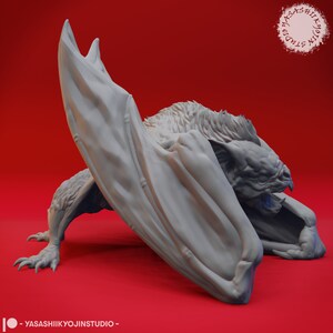 Dire Bat Yasashii Kyojin Studio Resin Printed Mini for Tabletop Gaming ...