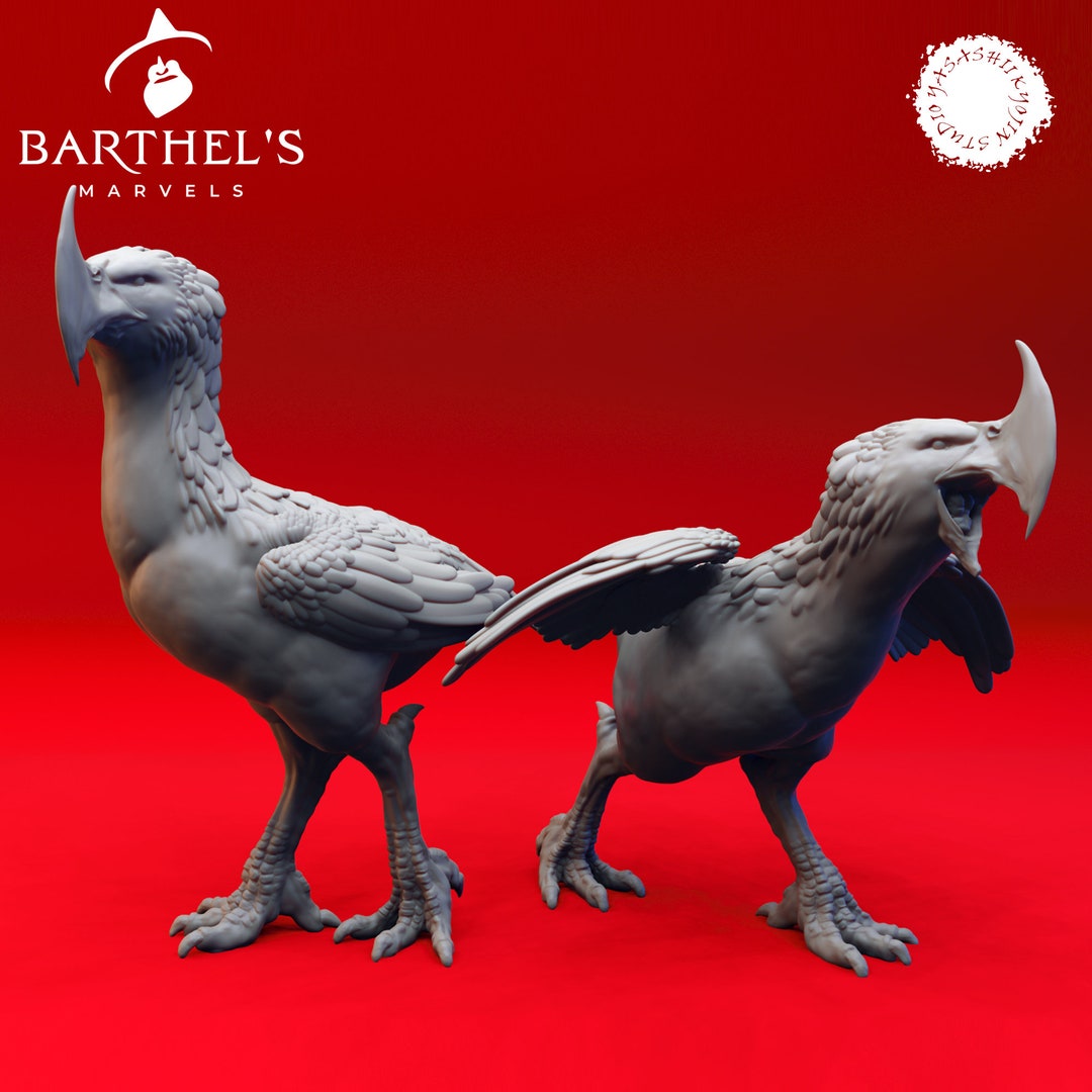 Axebeak - Yasashii Kyojin Studio - Resin Printed Mini for Tabletop ...