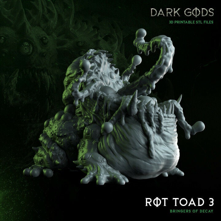 Rot Toads - Dark Gods - Resin Printed Miniature for Tabletop War Gaming ...