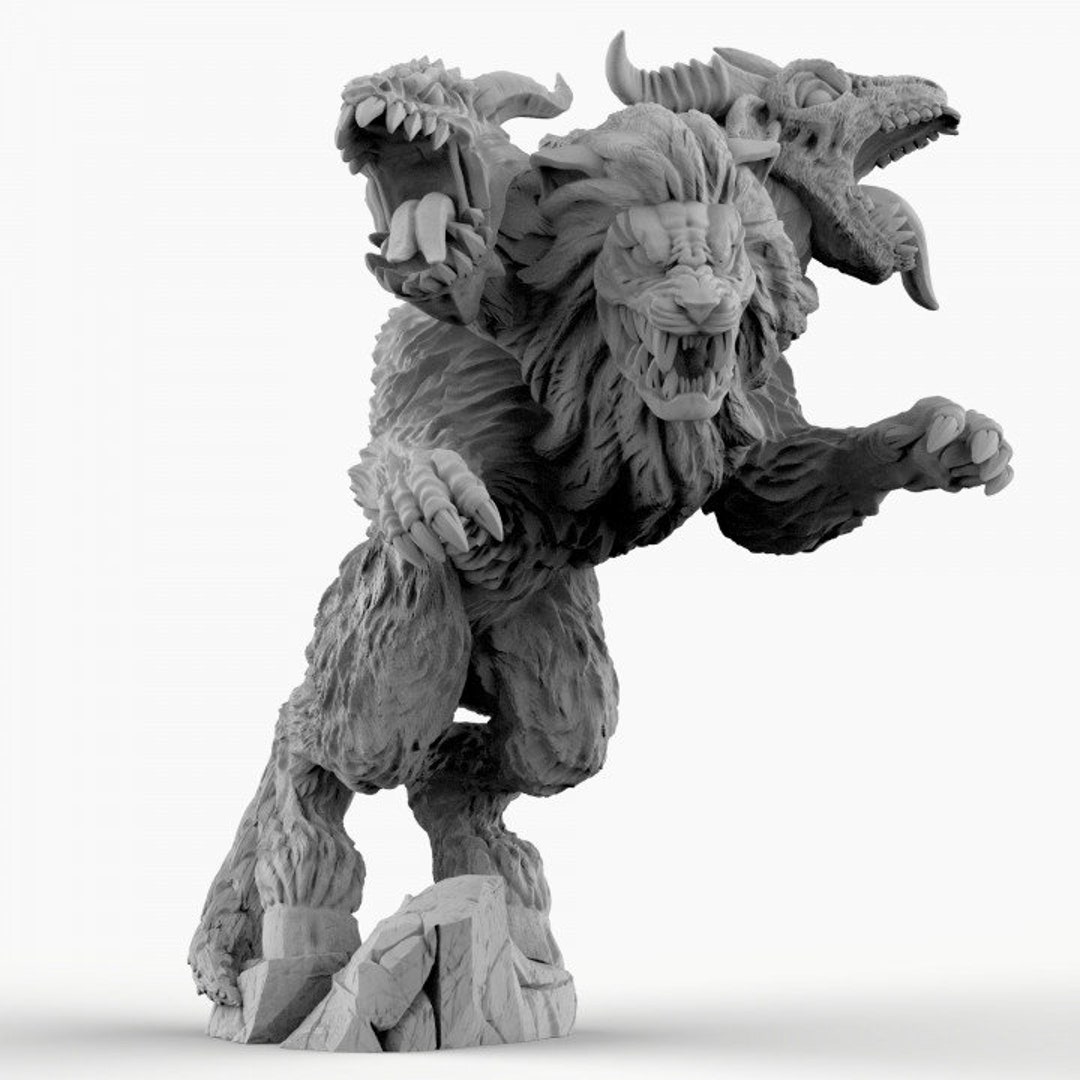 Chimera-rise of Demons-resin Printed Miniature for Tabletop Gaming ...