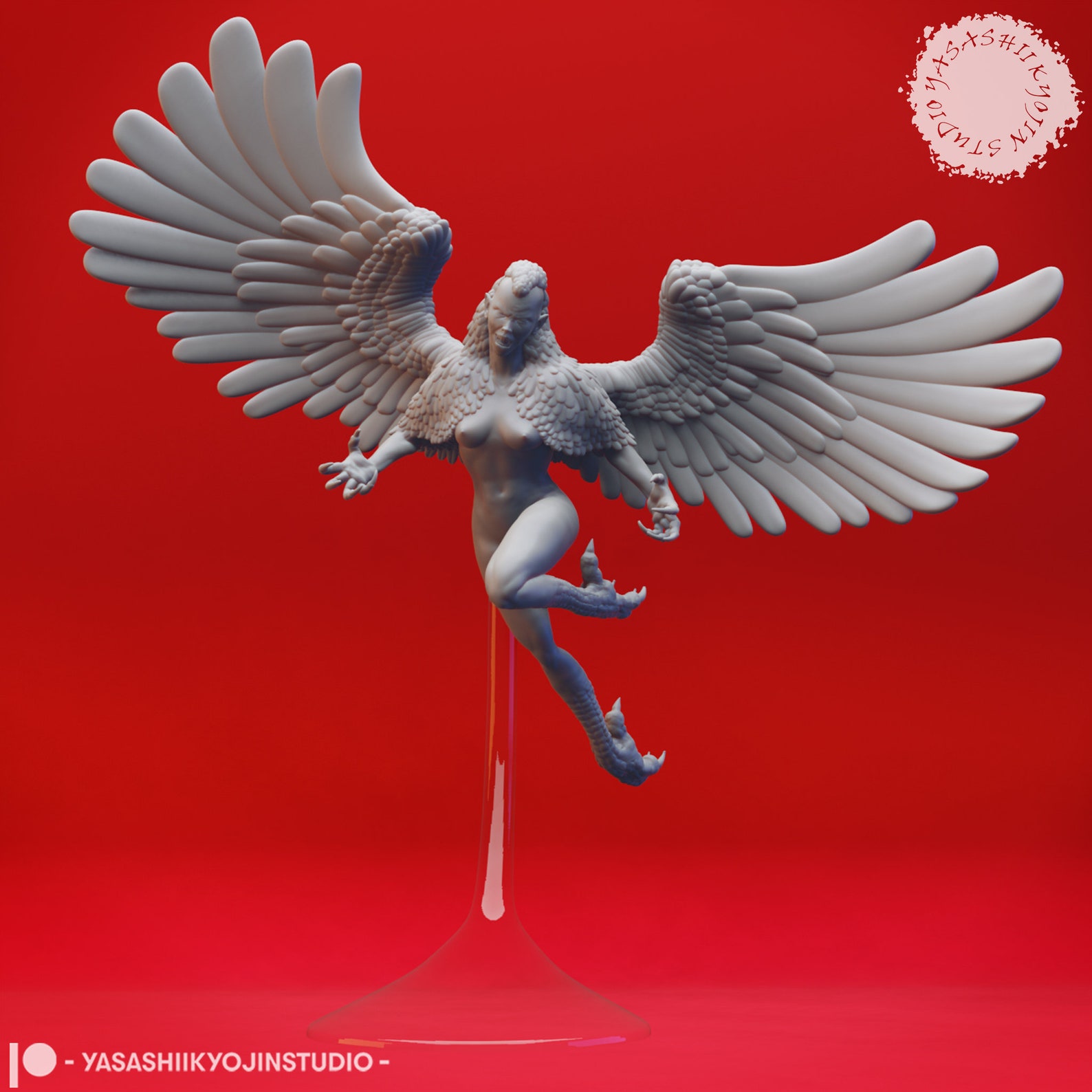 Harpy - Yasashii Kyojin Studio -- Resin Printed Mini for Tabletop ...