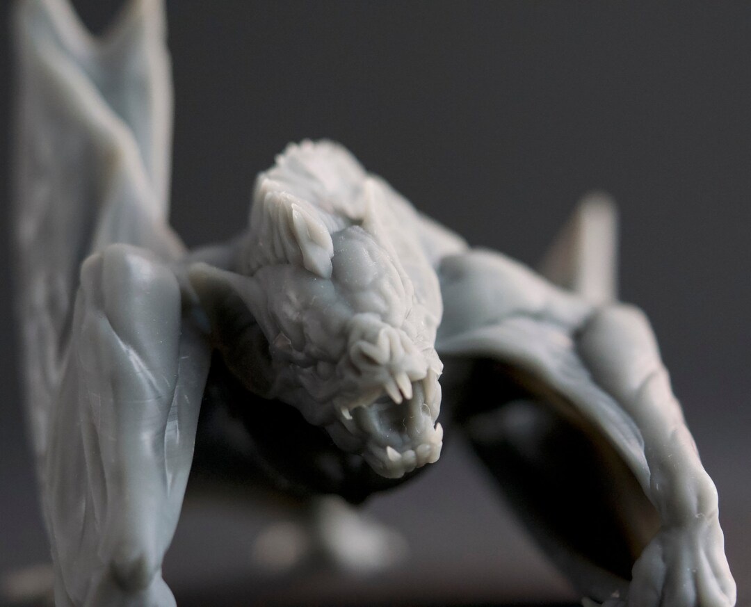 Dire Bat Yasashii Kyojin Studio Resin Printed Mini for Tabletop Gaming ...