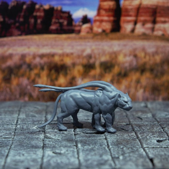 Miniature Toys Warhammer Pathfinder Displacer Beast-Yasashii Kyojin ...