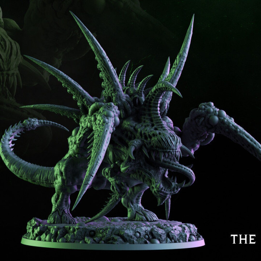 Rift Stalker - Dark Gods- Resin Printed Miniature for Tabletop War ...