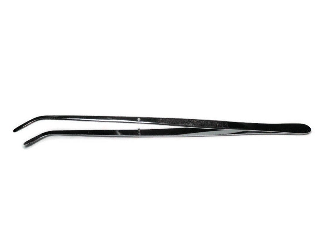 12" Curved Tip Retrieving Forceps Tweezers Guide Pin - Etsy
