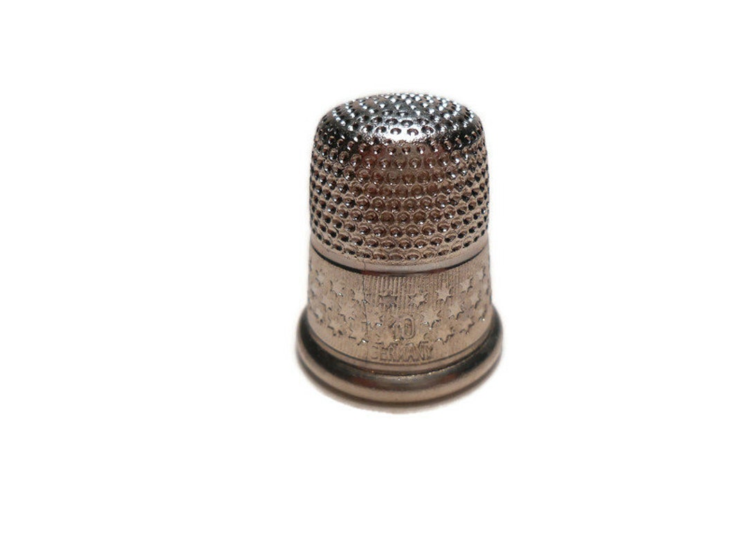 Vintage German Made Size 10 Sewing Thimble Closed End - Etsy