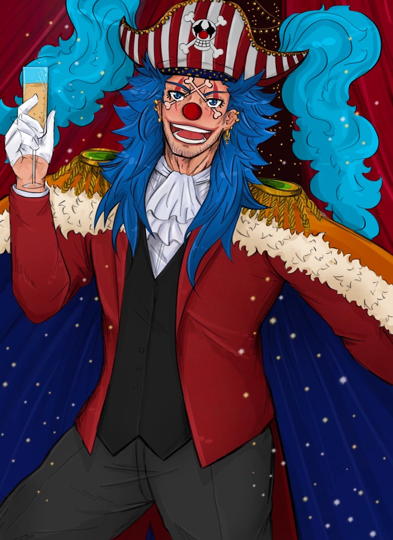 Clown Pirate Print - Etsy