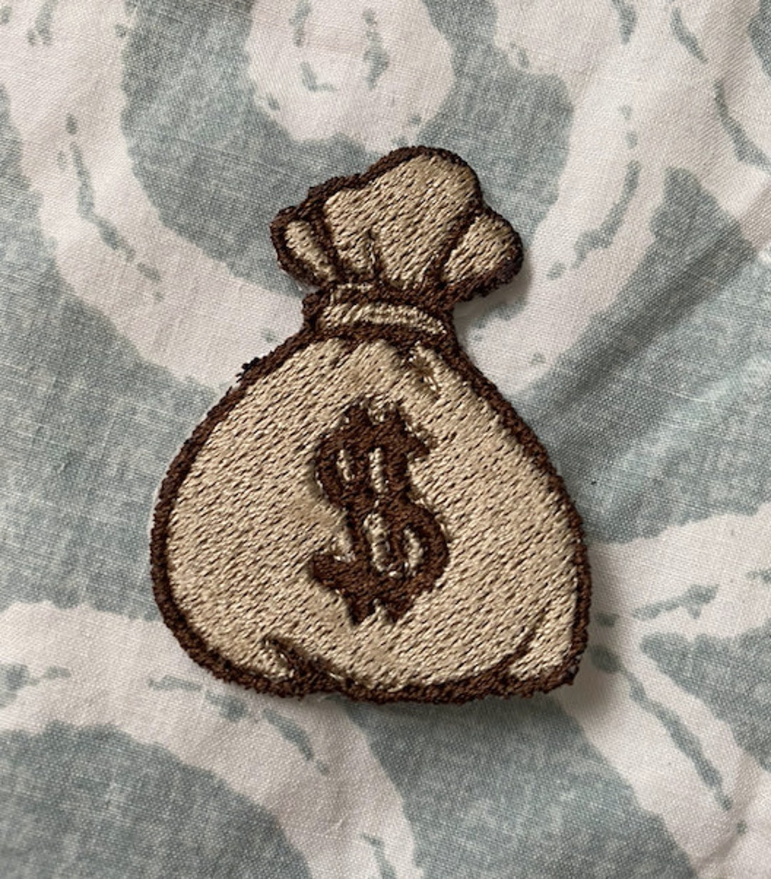 Embroidered Money Bag Iron-on Adhesive Patch - Etsy
