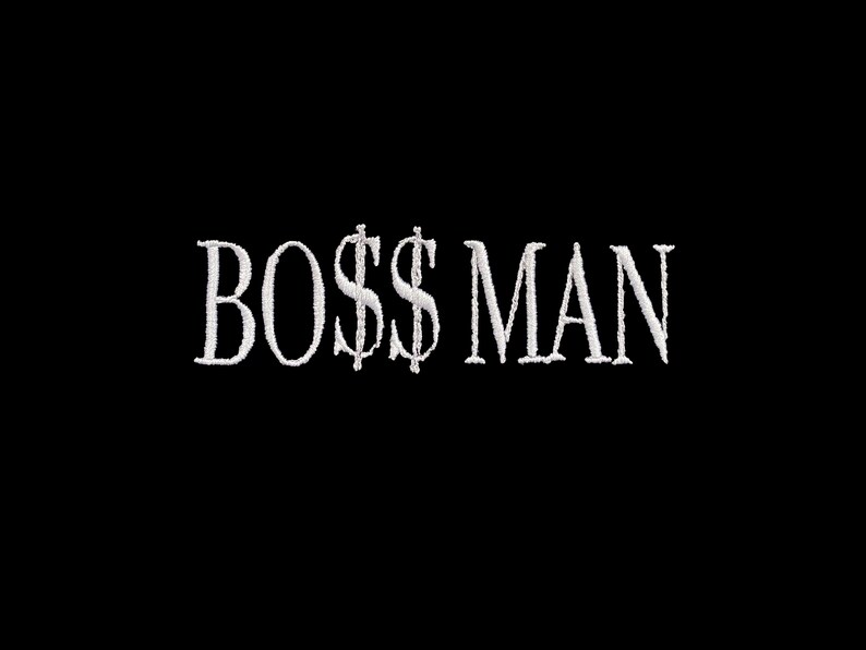 BOSS MAN Hoodie With Dollar Signs - Etsy