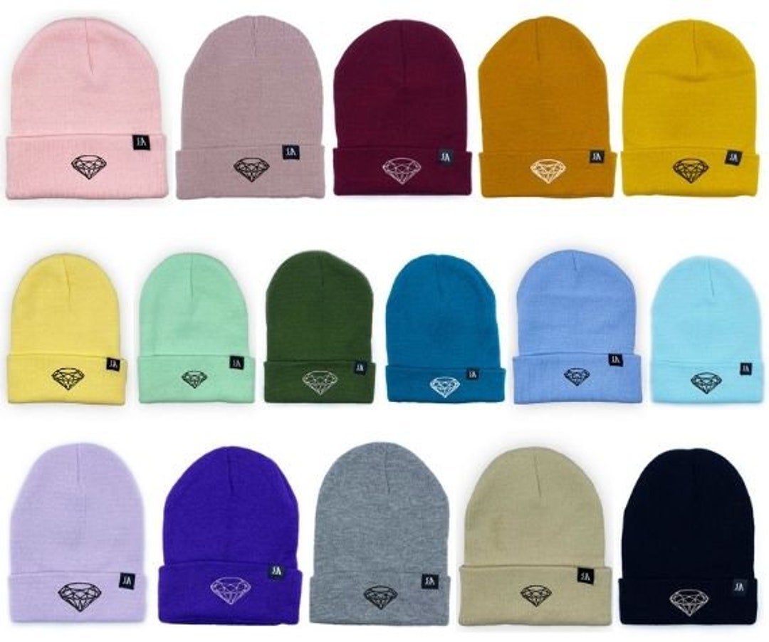 Diamant Beanie Hut / Tuque - Mehrere Farben erhältlich - Etsy.de