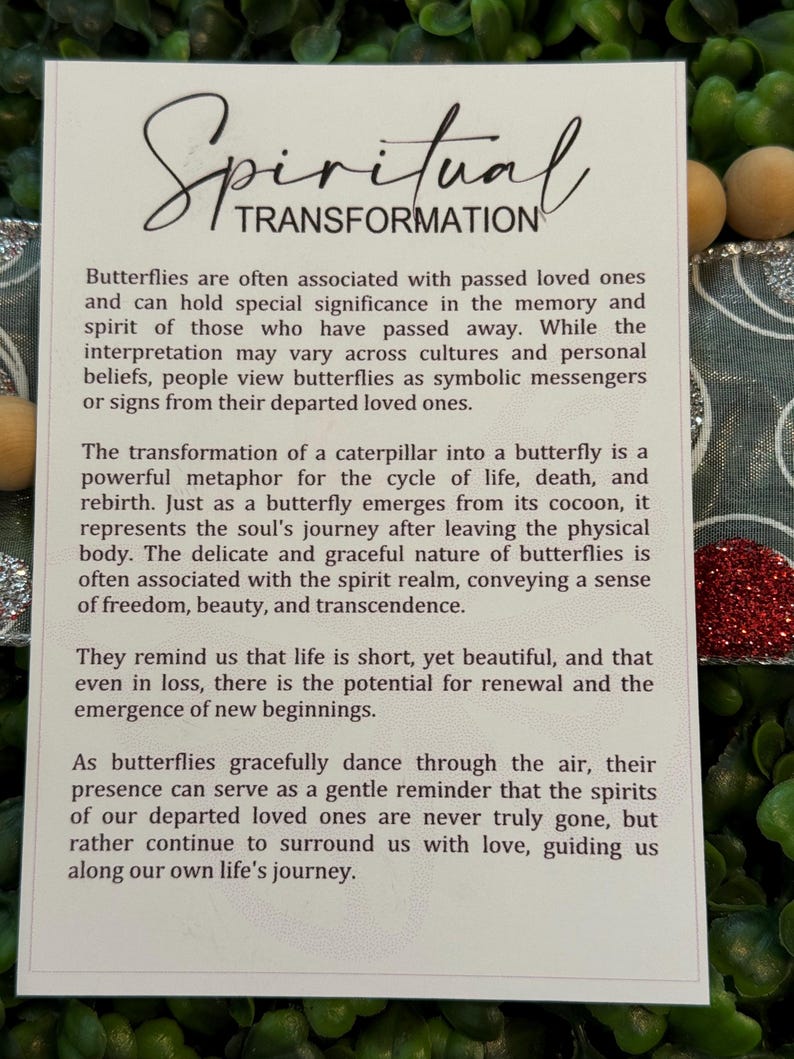Spiritual Transformation Butterfly Ornament - Etsy