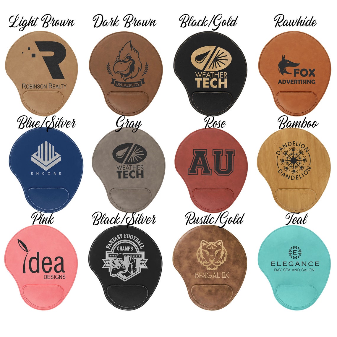 Custom/personalized Laser Engraved Faux Leather Mouse Pad in - Etsy