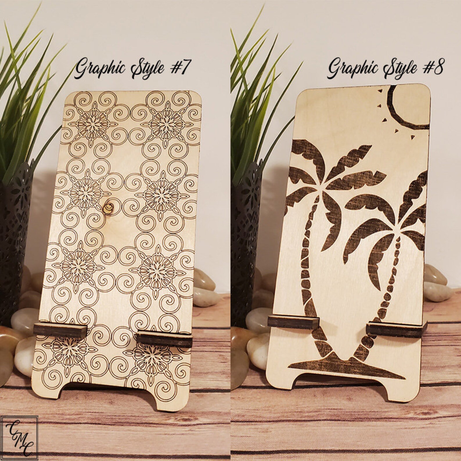 Custom Wood Phone Stand With Personalized Message handwritten - Etsy