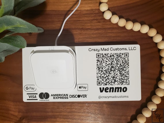 Custom/personalized Square Payment Holder With Your Venmo QR - Etsy