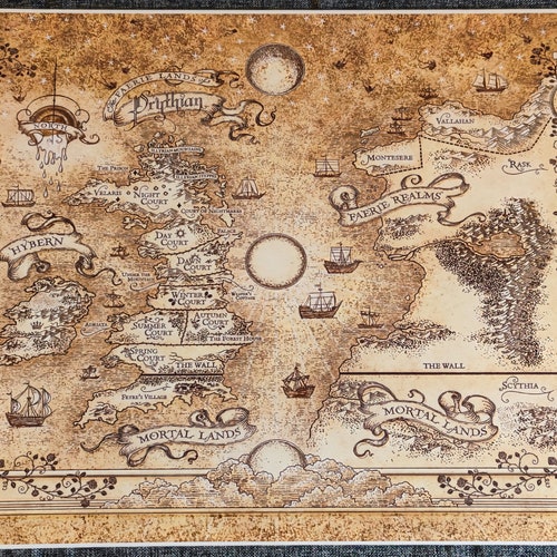 Velaris City Map / A Court of Thorns and Roses / ACOTAR / SJM - Etsy