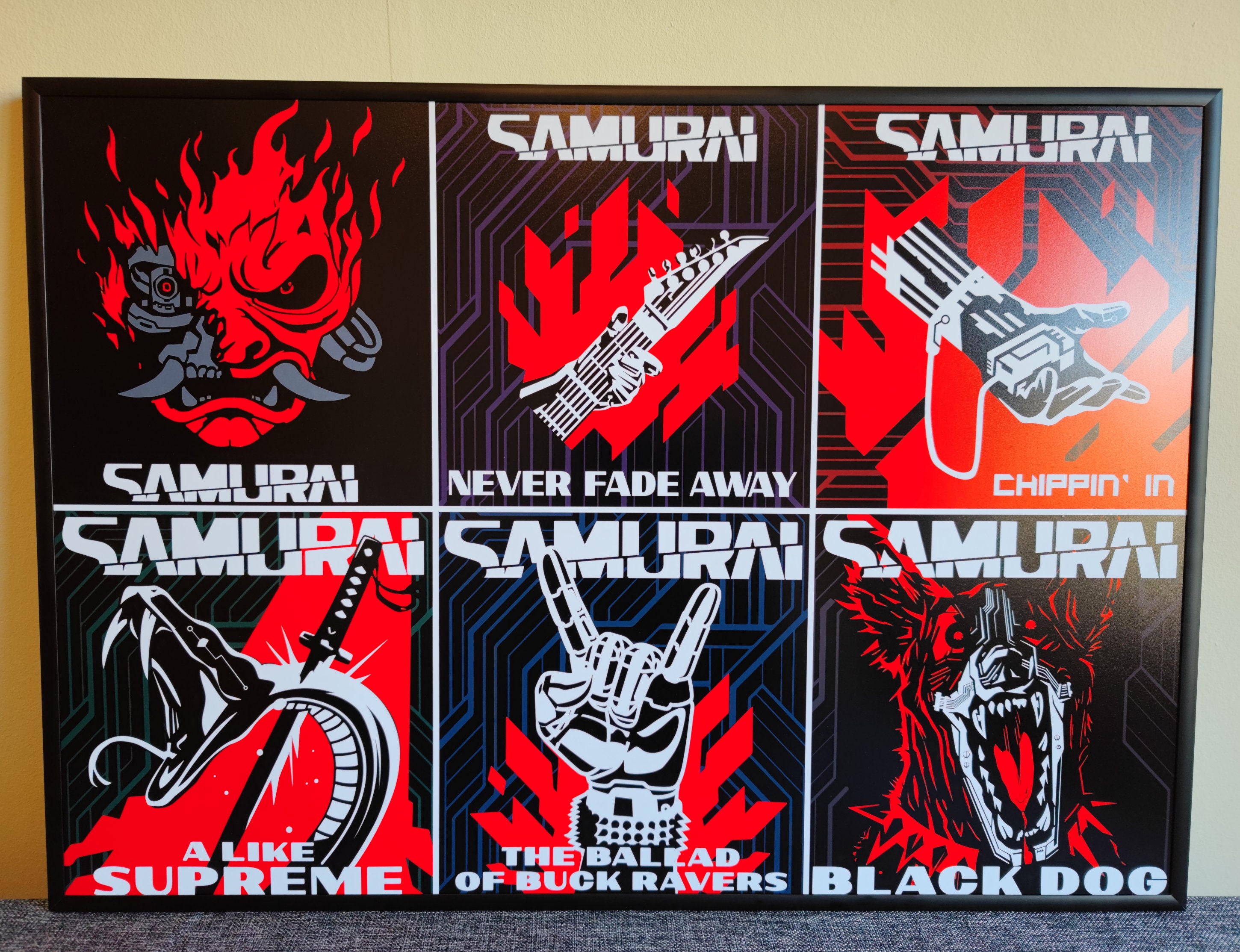 High Quality Collage of SAMURAI Posters Cyberpunk 2077 - Etsy UK