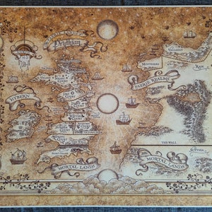 High Quality Map of the ACOTAR World From the Court of Thorns and Roses ...