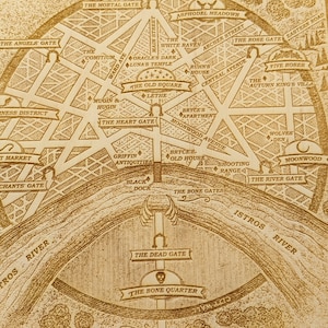 Laser Engraved Lunathion City From the Crescent City Series - Etsy UK