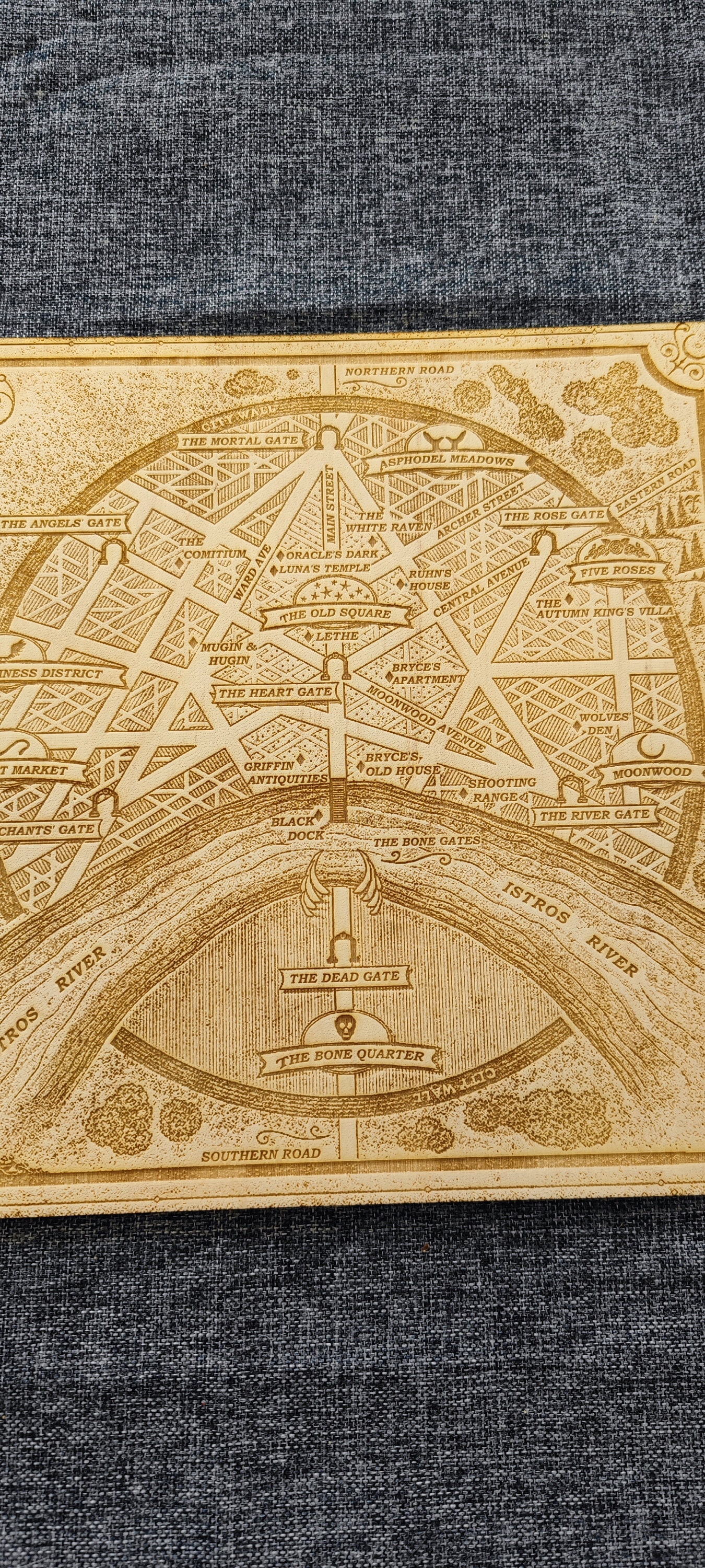 Laser Engraved Lunathion City From the Crescent City Series - Etsy UK