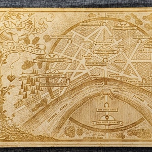 Laser Engraved Lunathion City From the Crescent City Series - Etsy UK