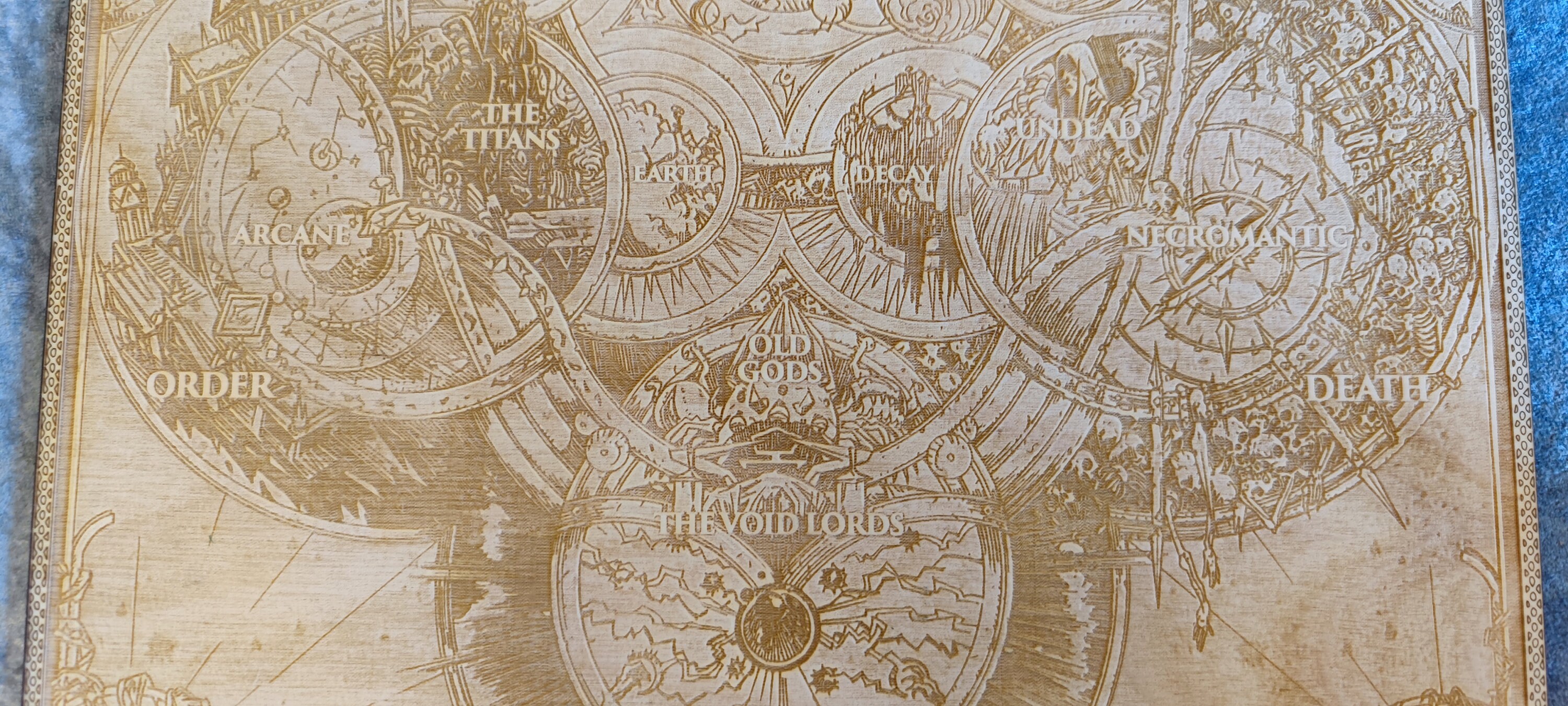 Laser Engraved World of Warcraft Chronicles Cosmology Chart - Etsy