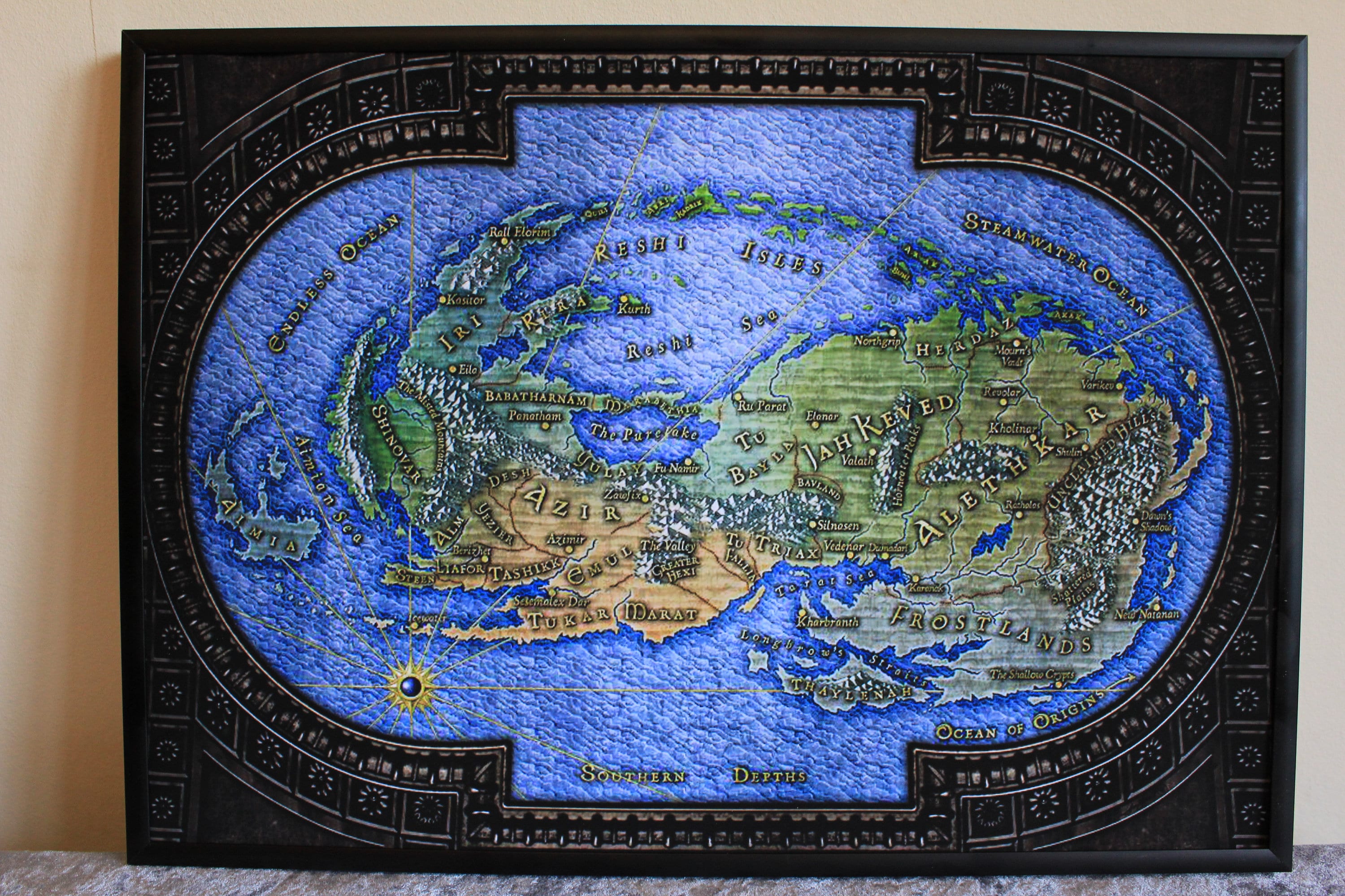 High Quality Map of Roshar A3 the Stormlight Archive by | Etsy