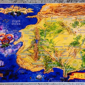 Wheel of Time World Map - Etsy Ireland