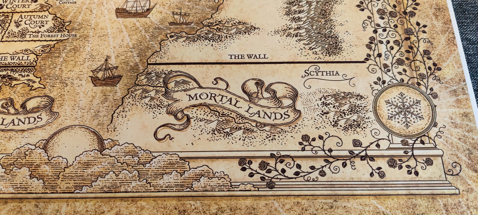 High Quality Map of the ACOTAR World From the Court of Thorns - Etsy