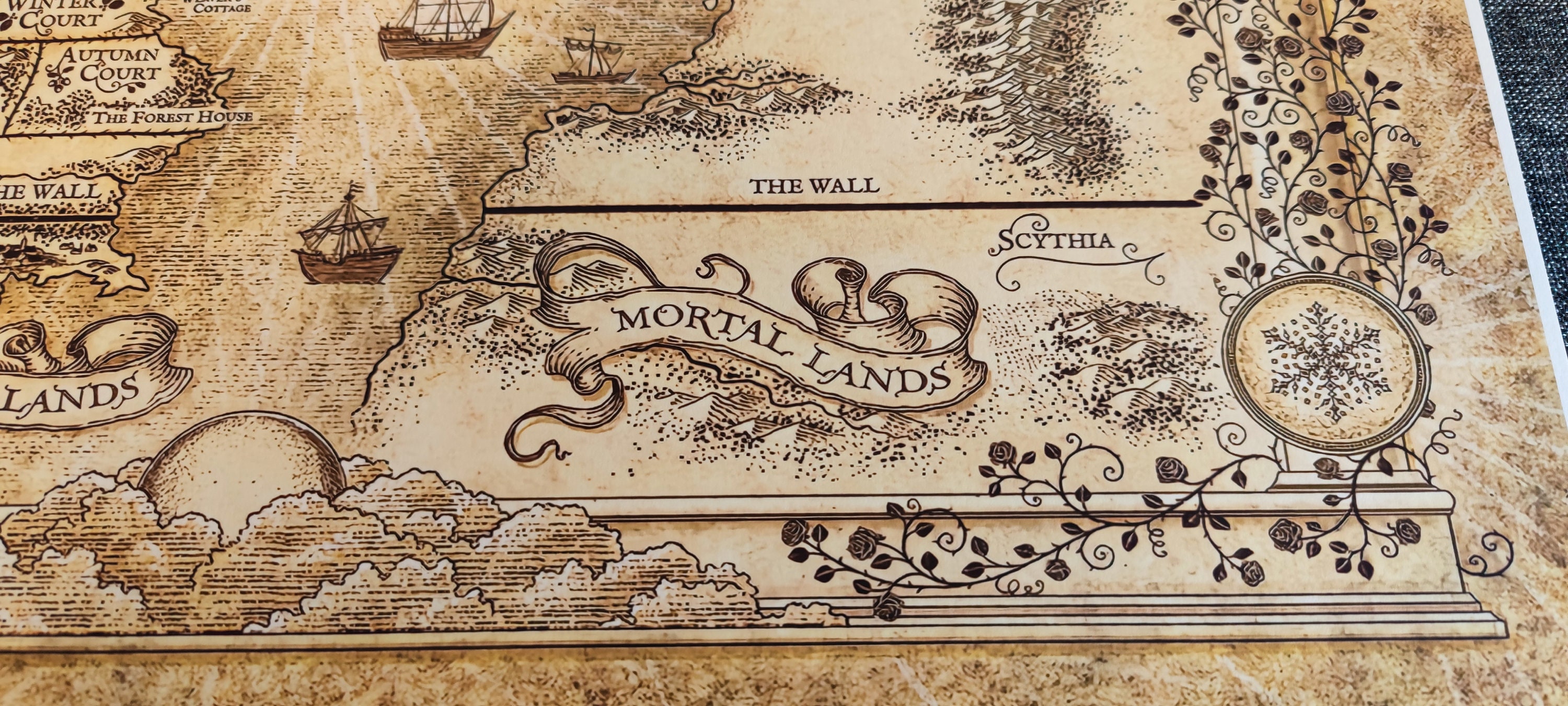 High Quality Map of the ACOTAR World From the Court of Thorns - Etsy ...