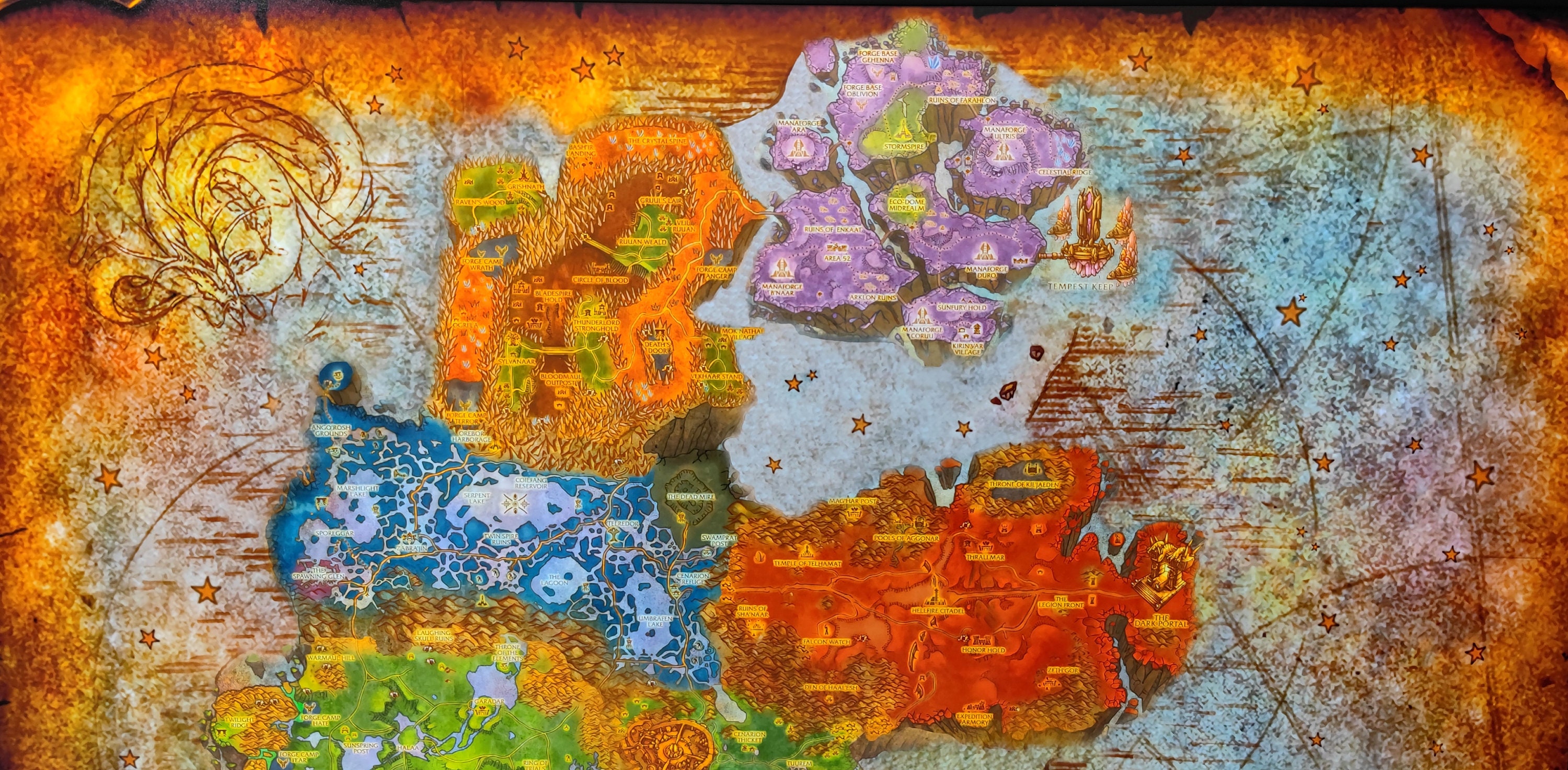 Warlords Of Draenor Map And Outland Map