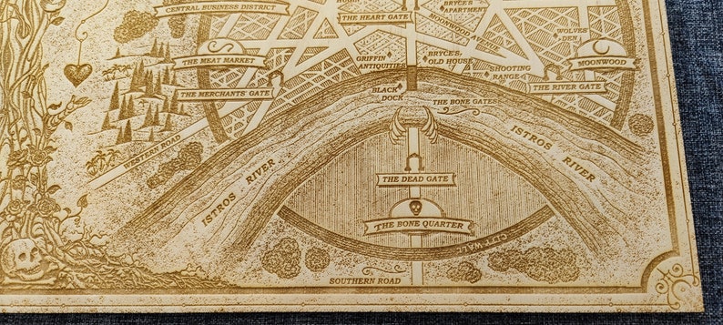 Laser Engraved Lunathion City From the Crescent City Series - Etsy UK