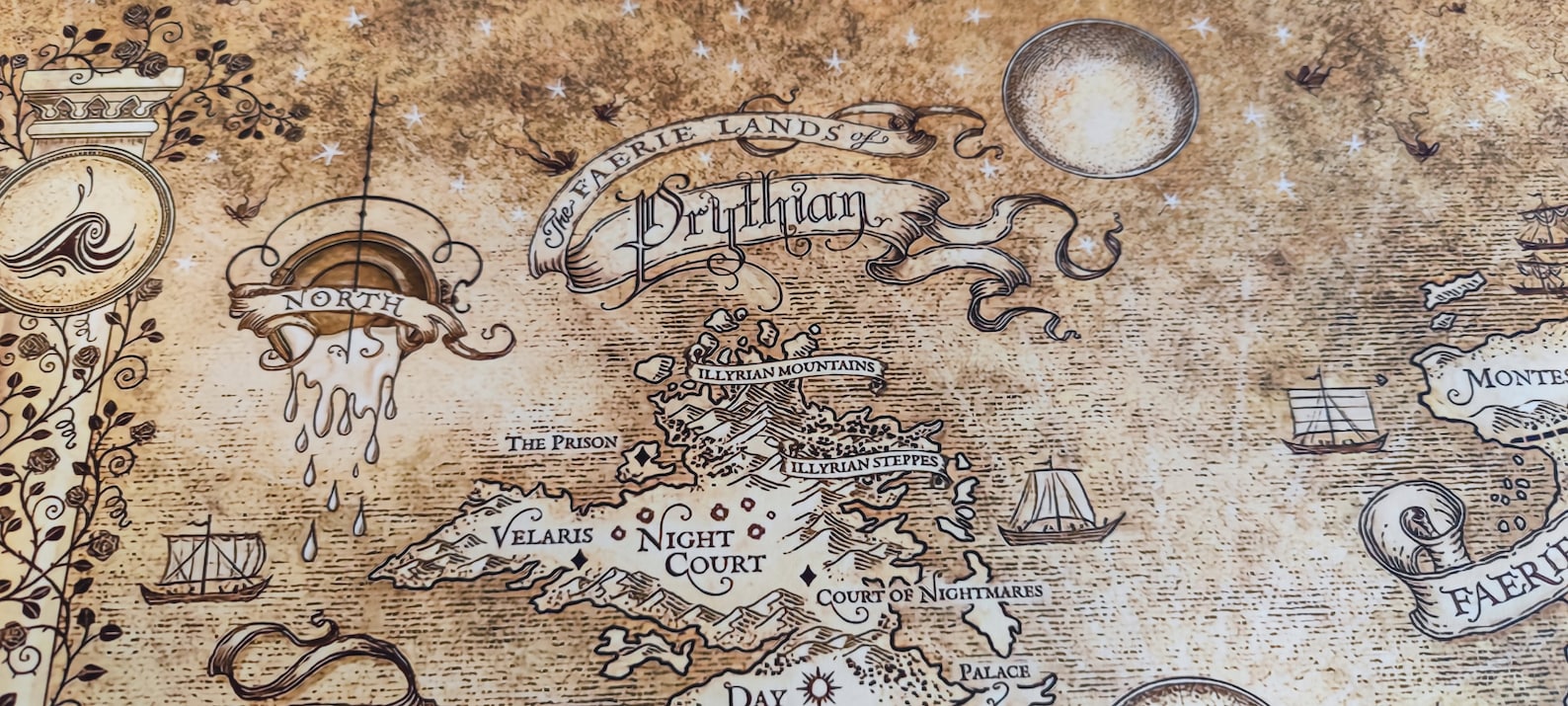 High Quality Map of the ACOTAR World From the Court of Thorns - Etsy UK