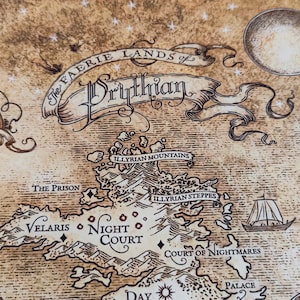 High Quality Map of the ACOTAR World From the Court of Thorns and Roses ...