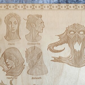Laser Engraved Daedric Lords From the Elder Scrolls - Etsy