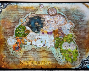 Northrend Map - Etsy