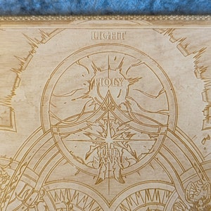 Laser Engraved World of Warcraft Chronicles Cosmology Chart - Etsy